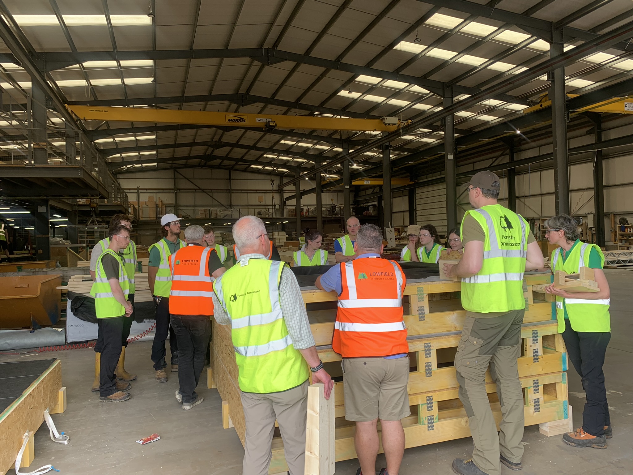 Forestry Commission Factory Tour - Lowfield Timber Frames